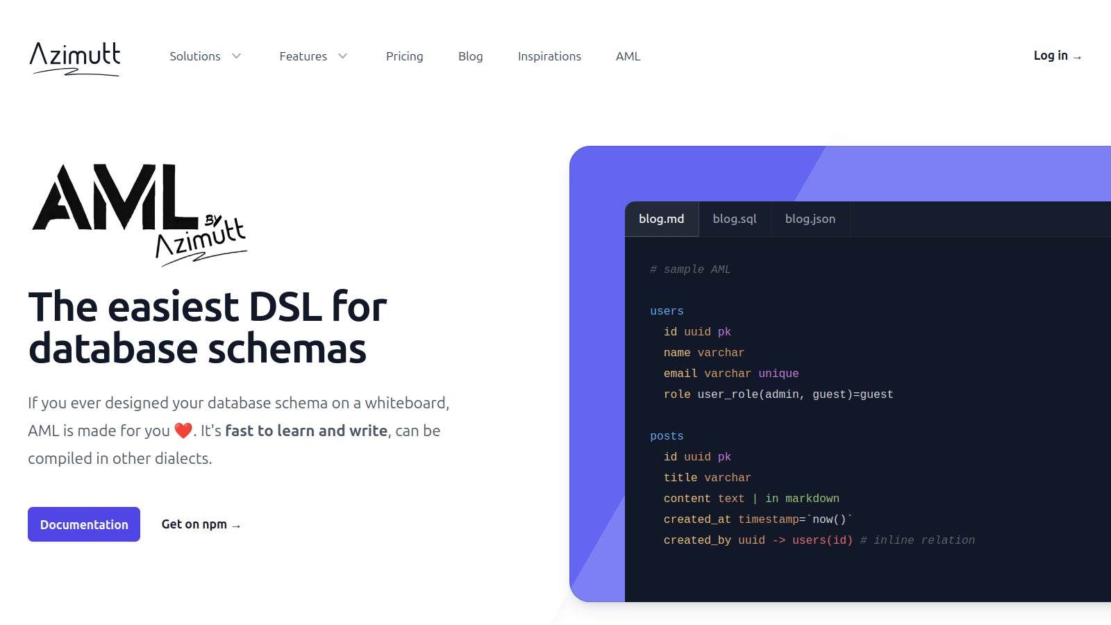 The best language to design databases, just upgraded 🤯 · Azimutt